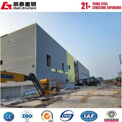China Prefabricated Q355B H Beam Steel Structure Workshop Building 30m Span Custom for sale