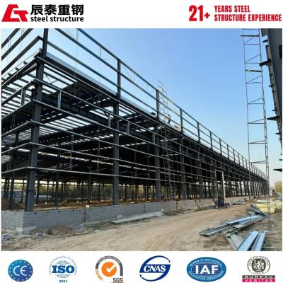 China Prefabricated Hot Rolled H Beam Steel Structure Building Frame 25 Year Design Life for sale