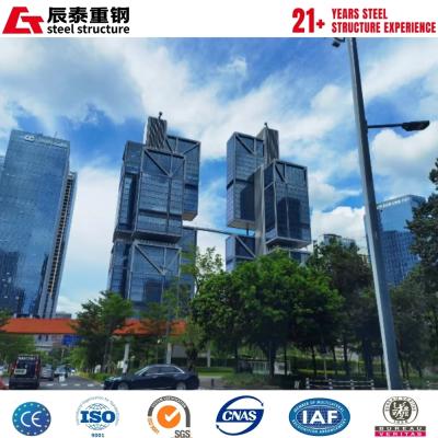 China Steel Structure Office Building Seismic Resistance Capacity Welded H Steel Custom Size for sale