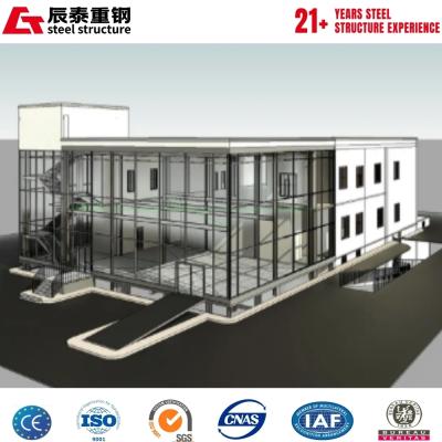 China Column-Free Large-Span Steel Structure Car Showroom Q345 Steel 20m Span for sale