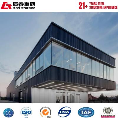 China Recyclable Steel Structure Car Showroom Q345 Steel Frame Single Span 20m Width for sale