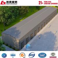 China Steel Column and Beam Unilaminar Q355 Material Steel Structure for Warehouse 100m Span for sale