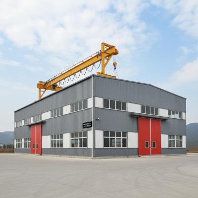 China Customizable Steel Structure Workshop with H Section Columns and Beams Optional Thermal Insulation and Crane for sale