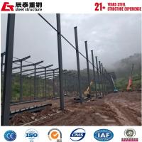 China Prefabricated Steel Structure Warehouse 12-36m Span ISO9001 50 Year Life Quick Assembly for sale