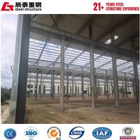 China Customizable Prefabricated Steel Structure Workshop 12-36m Span Fireproof Design for sale