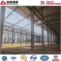 China Customizable Prefabricated Steel Structure Workshop 12-36m Span Fireproof Design for sale