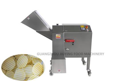 China SUS 304 Stainless Steel 1.5KW Potato Wave Slice Cutting Machine 1000-3000kg/h for sale