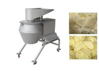 China Centrifugal Crinkle and Flat Cut Slice Cutting Machine for Potato Radish 1-3T per Hour Output for sale