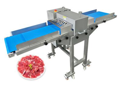 China 304 Stainless Steel Meat Slicer Machine 800kg/h Capacity 2mm Cutting Size for Commercial Use for sale