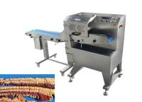 China Stainless Steel Cooked Beef Meat Slicing Machine 160mm Conveyor Belt 380V for sale