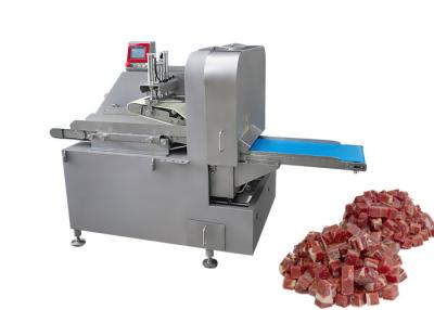 China High Precision 2D Meat Cube Cutting Machine for Beef 1000kg/H Stainless Steel for sale
