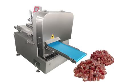 China 2 Dimension Frozen Beef Cutting Machine 800kg/h Stainless Steel Meat Dicer for sale
