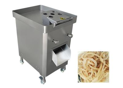 China Electric Pig Skin Cutting Machine 2mm Slicer Beef Jerky Strip Cutter 300-600kg/h 304 Stainless Steel for sale
