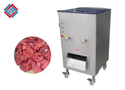 China 1.5kW 380V Commercial Fresh Meat Chopping Machine 30mm Adjustable Pork Cutter Slicer for sale