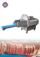 China Industrial Frozen Beef Meat Slicer Machine 250mm Feeding Inlet 200 Cuts Per Minute for sale
