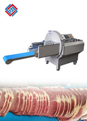 China Industrial Frozen Beef Meat Slicer Machine 250mm Feeding Inlet 200 Cuts Per Minute for sale