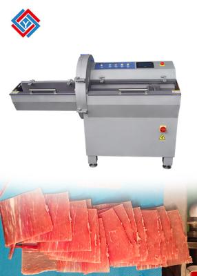 China Commercial Frozen Pork Belly Slice Cutting Machine 220PCS/Min 3KW 210mm Inlet for sale