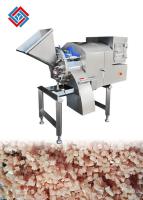 China Professional Frozen Beef Pork Meat Cube Cutting Machine With 3D Dicing System for sale