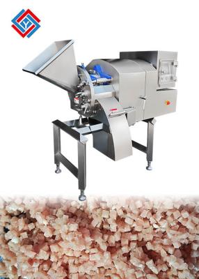 China Professional Frozen Beef Pork Meat Cube Cutting Machine With 3D Dicing System for sale