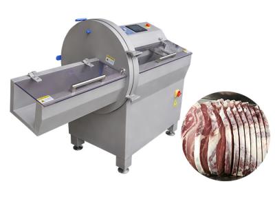 China JY-21K Industrial Frozen Meat Slicer 210 Cuts Per Minute Stainless Steel Sickle Blade for sale