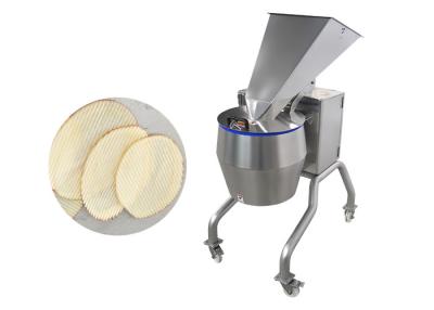 China Centrifugal Potato V-Cut Slicer 1000kg/H Chips Cutting Machine 380V 3P for sale