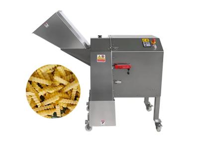 China Industrial Potato Wave Cutting Machine 304 Stainless Steel 1000-3000kg/h Capacity for sale
