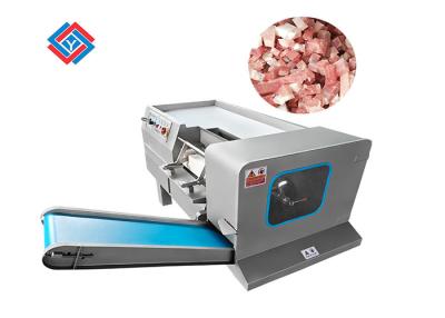 China Frozen Meat Dicer Machine 304 Stainless Steel 700 kg/h Conveyor Belt Beef Pork Dicing Cutter for sale