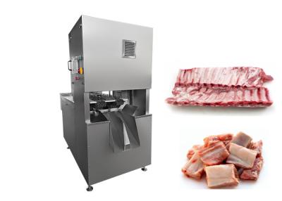 China Commercial Meat Band Saw Machine 4 Blades 9.55KW Heavy Duty Frozen Rib Cube Cutter for sale