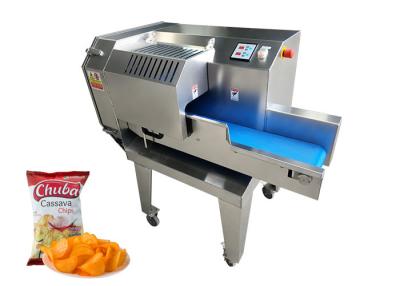 China Industrial Vegetable Cutting Machine Banana Cassava Chips Slicer 500-1000kg/H for sale