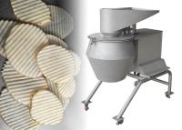 China Stainless Steel Potato Crinkle Slices Shreds Cutting Machine 3000kg/H Capacity for sale