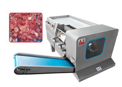 China Automatic Chicken Meat Dicing Machine 550mm Cutting Tank 700kg per Hour for sale