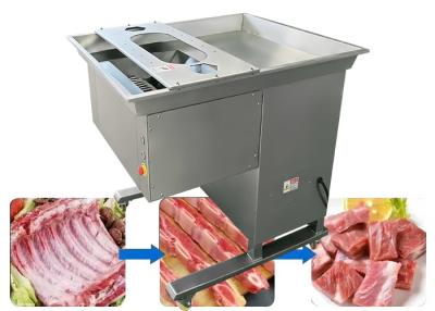 China 7.5KW 800KG/H Fresh Pork Ribs Cutting Machine Stainless Steel Lamb Chop Cutter for sale
