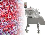 China 304 Stainless Steel Fruit Vegetable Cube Cutting Machine 500kg/h 3-20mm Dicing for sale
