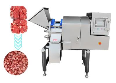China Frozen Meat Dicing Machine 1000-1500kg/h Chicken Breast Cubbing Dicer Beef Cube Cutter 380V for sale