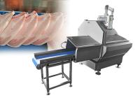 China Large Horizontal Frozen Meat Slicer Machine With Portion Function To Slicing Beef Pork And Bacon for sale