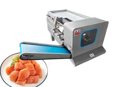 China Automatic Meat Dicer Machine 900KG/H Stainless Steel Salmon Dicing Cutter for sale