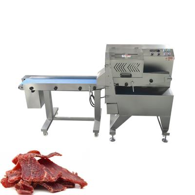 China Industrial Beef Jerky Meat Slicer 1.15KW 380V Conveyor Belt Outlet 600-800kg/h for sale