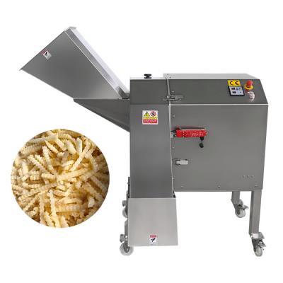 China JIUYING TJ-1500DB Stainless Steel Crinkle Cut French Fries Cutting Machine 1500W for sale