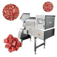 China Frozen Meat Dicing Machine 1500kg/h Chicken Breast Cubbing Beef Cube Cutter Stainless Steel for sale