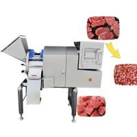 China Frozen Meat Dicing Machine 1500kg/h Chicken Breast Cubbing Beef Cube Cutter Stainless Steel for sale