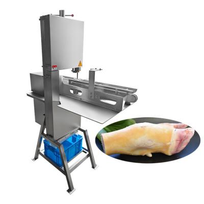 China Stainless Steel Pig Feet Half Cutting Machine 300 Pcs Per Hour Single Bone Saw for Frozen Sweet Corn Slicer for sale