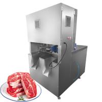 China Customized Frozen Beef Block Slicing Chicken Chuck Cutting Machine With 8 Pcs Blade for sale
