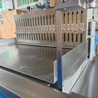 China JY-420D Auto Single-Cut Bandsaw Machine 1-200mm Adjustable Cutting Thickness 380V 5.2KW Frozen Meat Beef Roll Cube Steak for sale