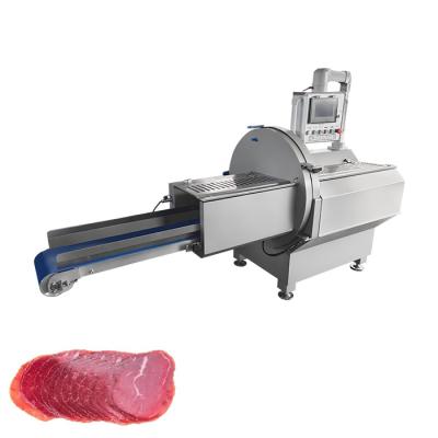 China Frozen Beef Chuck Roll Portion Cutter Slicer Machine 0.5-30mm Adjustable 280 Cuts/min for sale