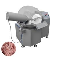 China Industrial Meat Bowl Cutter 80L 18kW 6 Blades Stainless Steel Chopper with Unloader for sale