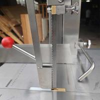 China Safety Right Or Left Hand Standard Meat Band Saw Cutting Machine With 304 Stainless Steel Construction for sale
