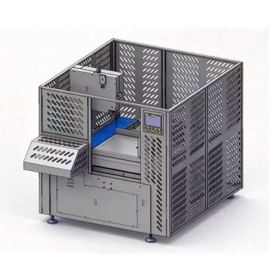 China Automated Double-Cut Meat Band Saw with Safety Stainless Steel Protect Guard and 1 to 200 mm Adjustable Cutting Thickness for sale