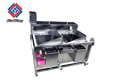 China Industrial Fruit Vegetable Bubble Washer Machine 1700x1000mm with 2HP Pump for Lettuce Green Pepper Cleaning for sale