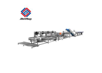China 10 KW Salad Processing Equipment Line with 2000kg/h Capacity - Vegetable Washing & Cutting Machine for sale