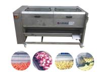 China Automatic Brush Carrot Sweet Potato Peeling and Washing Machine 1500kg/h 380V for sale